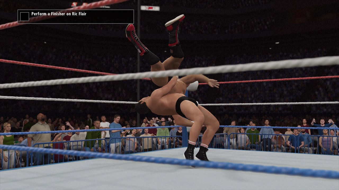 Ric Flair vs Tatsumi Fujinami 【WWE 2K16 - Hall of Fame Showcase】 - YouTube