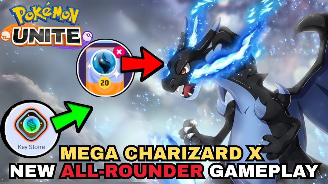 MEGA CHARIZARD X GAMEPLAY || Pokémon Unite - YouTube