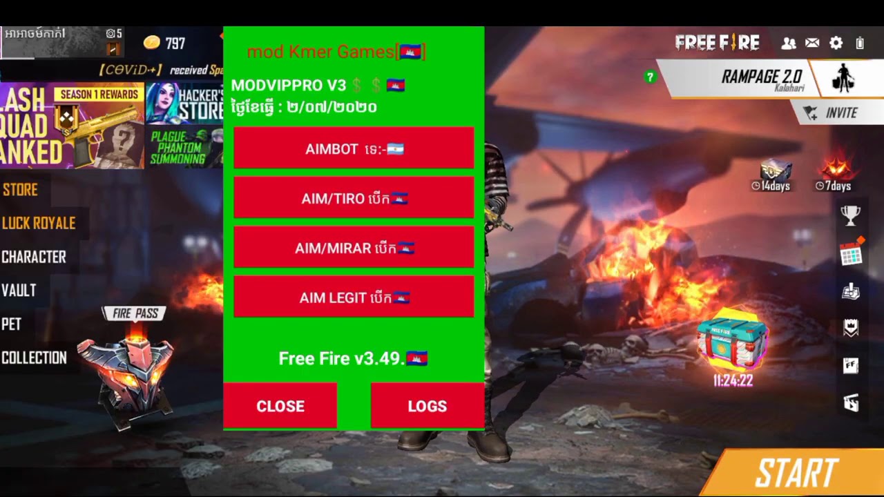 NOVO MOD MENU 100%HS ..SOLTO QUANDO BATER 300 ESCRITO - YouTube