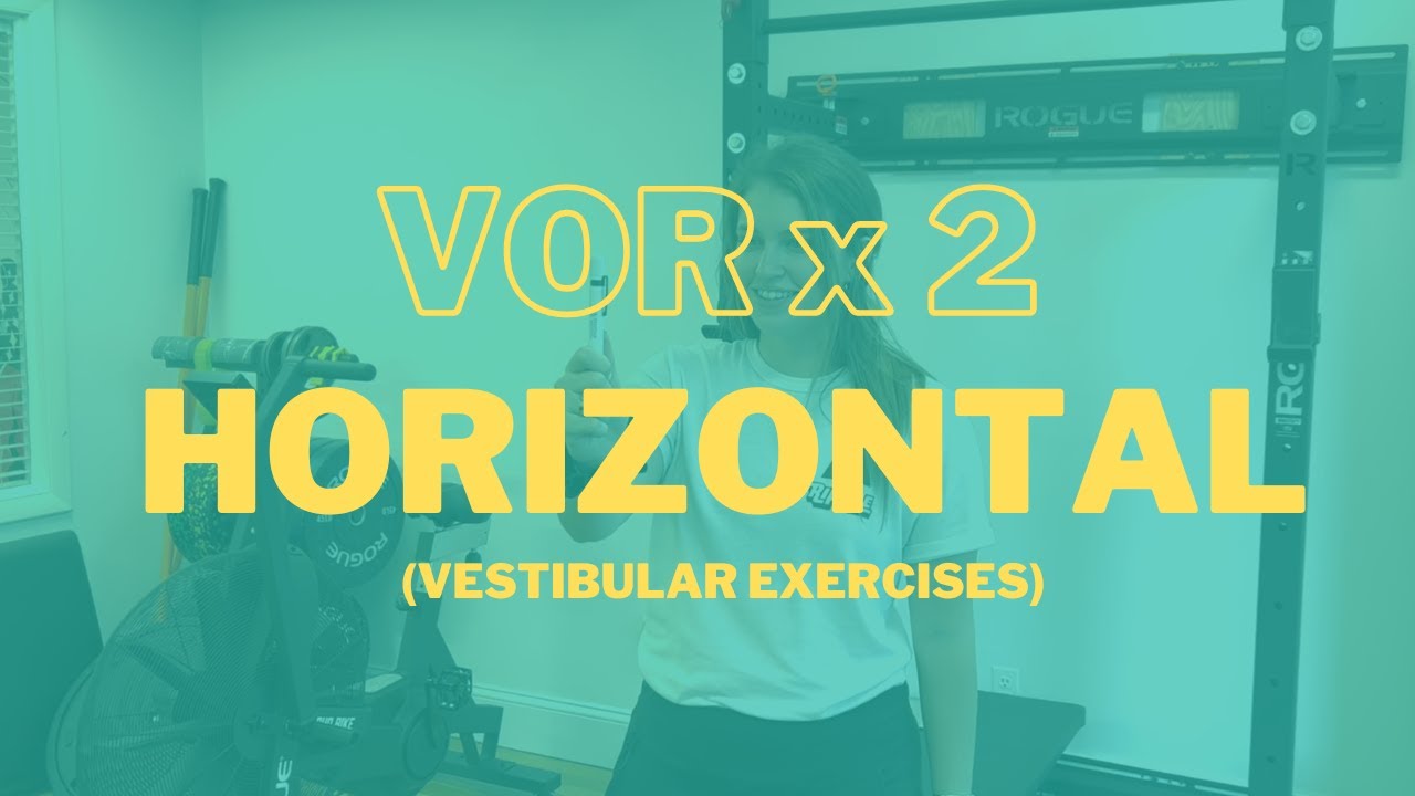 VORx2 Horizontal - Vestibular Physical Therapy Exercise - YouTube