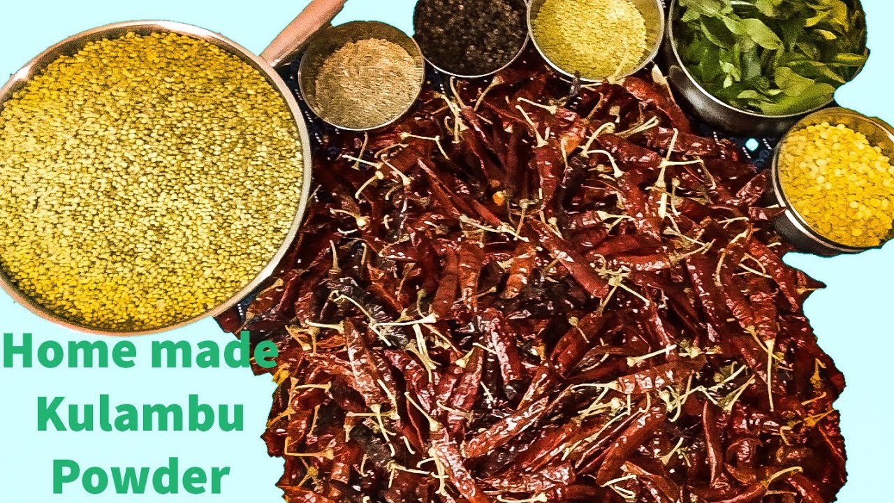 Home made kulambu powder| multi purpose Gravy powder - YouTube