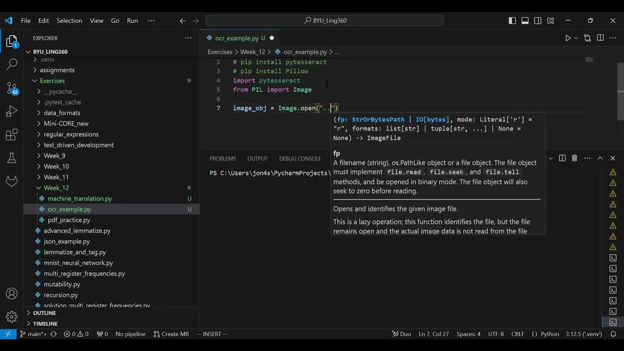 Optical Character Recognition in Python - YouTube