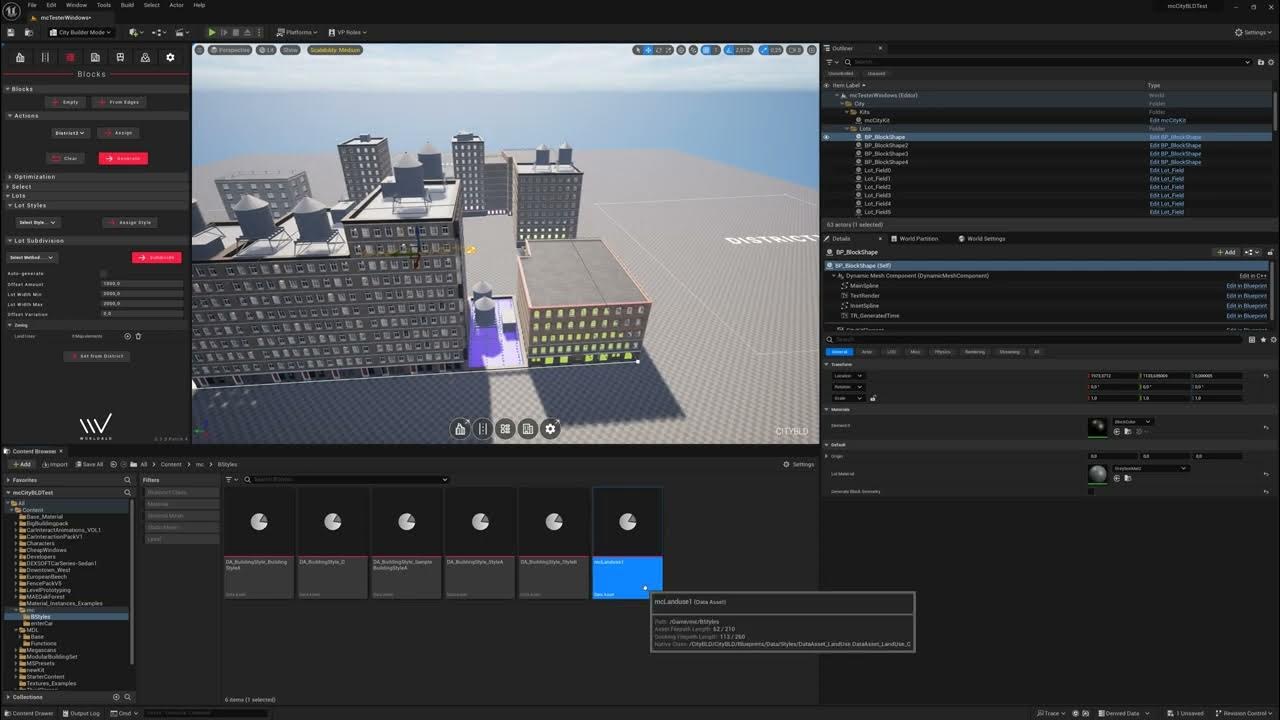 Unreal Engine 5.3 - Creating own City Kit with WorldBLD|CityBLD & Megascans & wParallax - Part7 ...