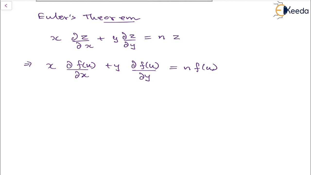 Corollary 2 of Euler's Theorem Formula and Proof - YouTube
