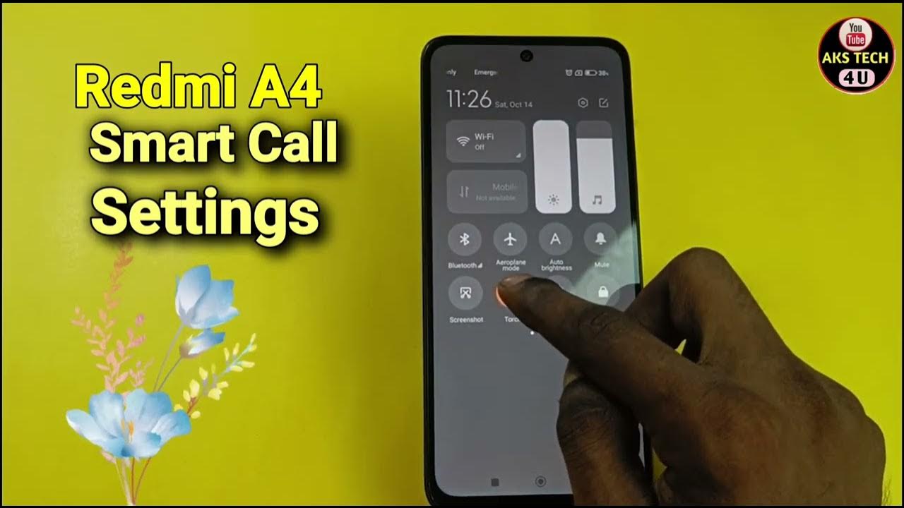 How To Enable Smart Call Setting in Redmi A4 | Redmi A4 में Smart Call Setting कैसे On करे - YouTube