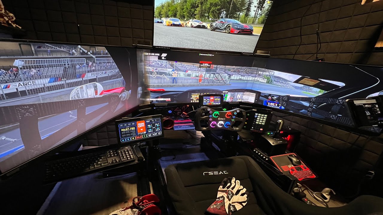 A Quick Look at My Sim Racing Rig and Some of the Gear I Use. - YouTube