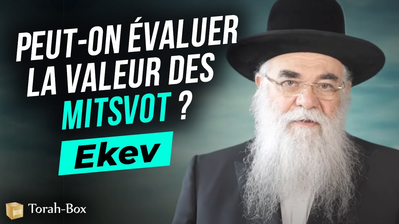 EKEV ! PEUT-ON ÉVALUER LES VALEUR DES MITSVOT ?! (Cours Magistral du ...