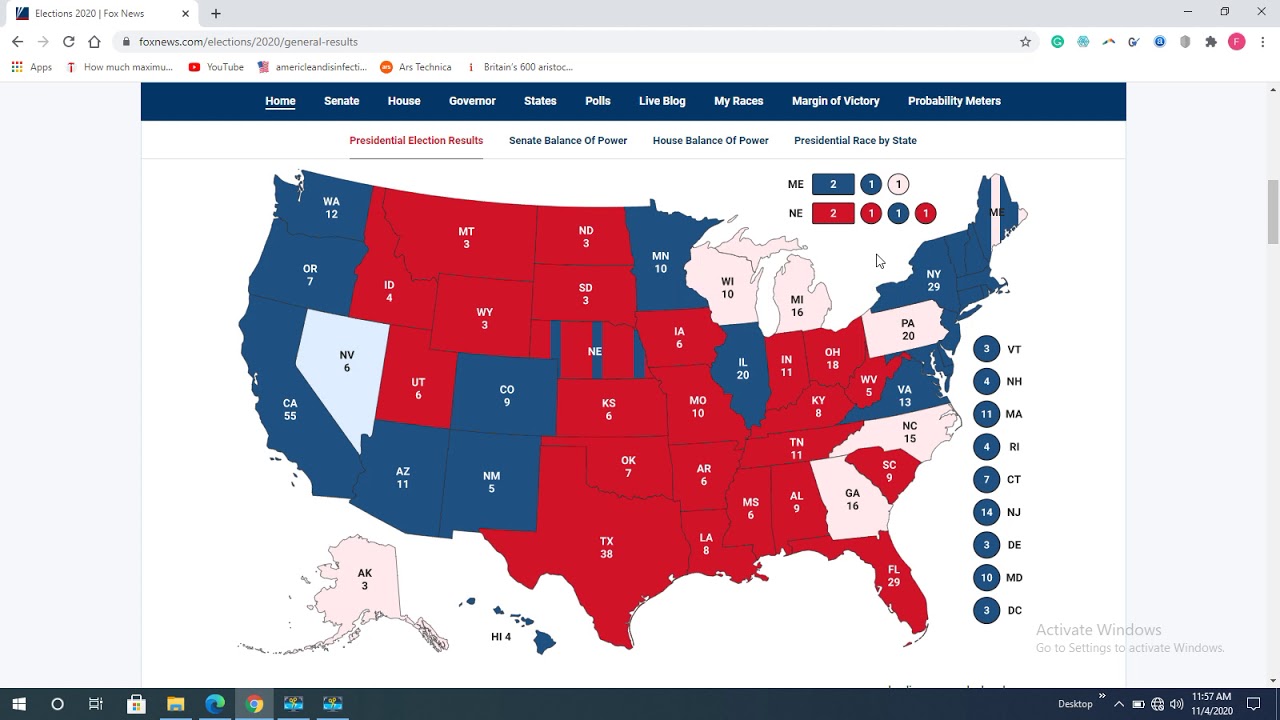 election night map - YouTube