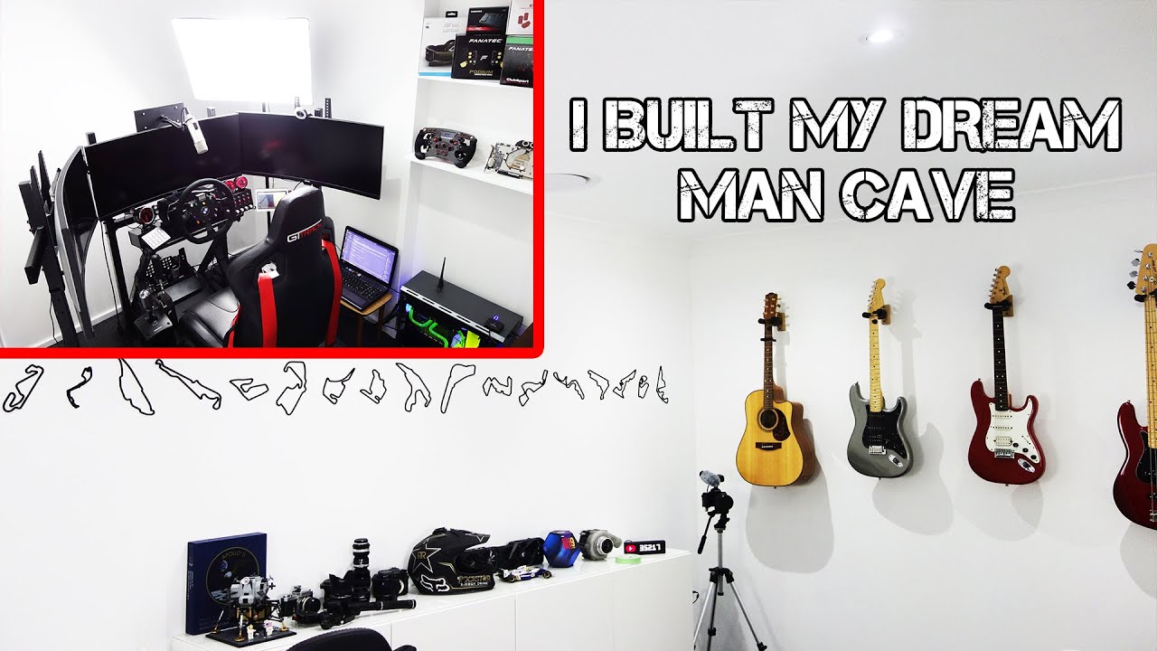MY ULTIMATE MAN CAVE! - New Boosted Media Tech, Music & Sim Racing ...