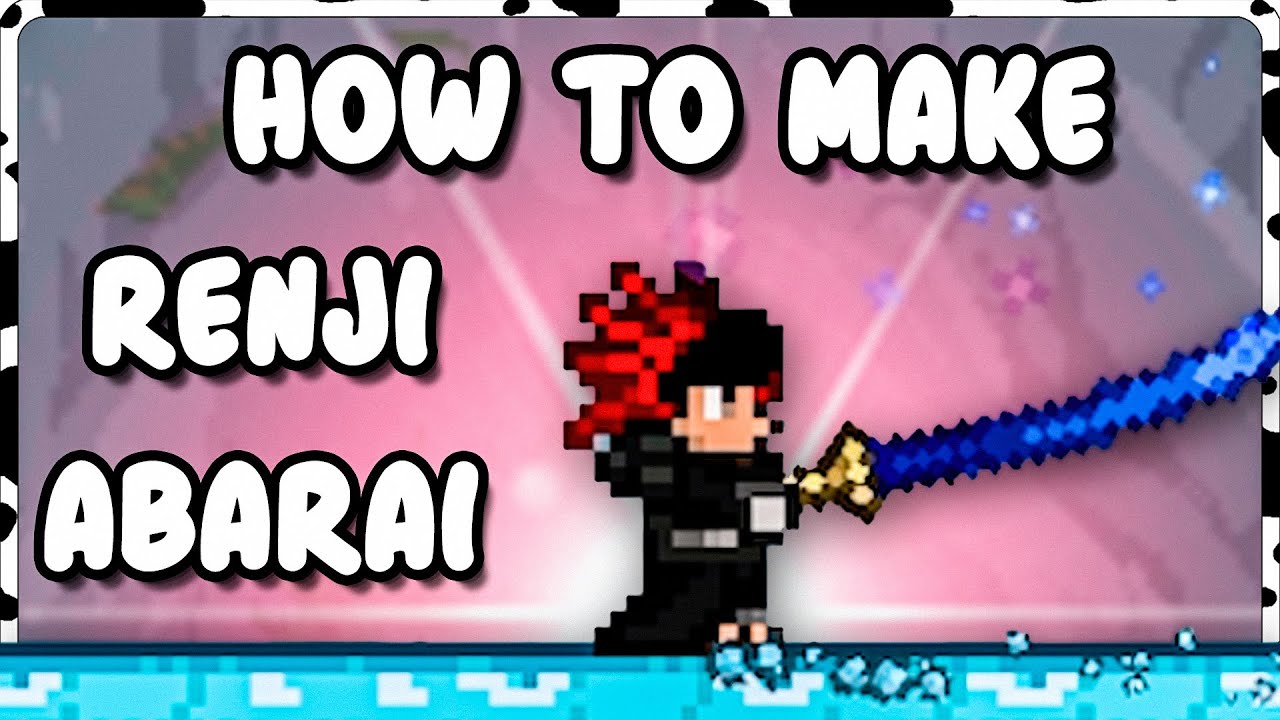 HOW TO MAKE RENJI ABARAI OF BLEACH - TERRARIA 1.4.4.9 – MIMOSINHA - YouTube