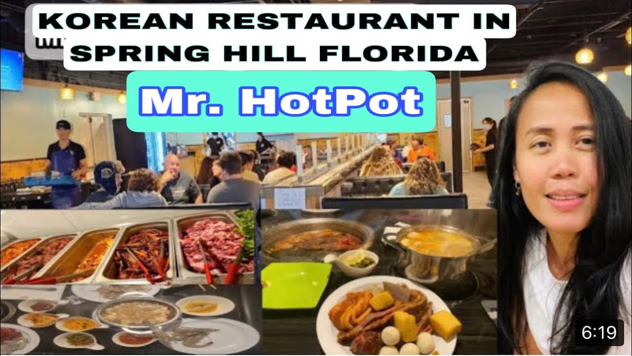 MR. HOTPOT KOREAN RESTAURANT IN SPRING HILL FLORIDA,2ND VLOG KO DITO ...