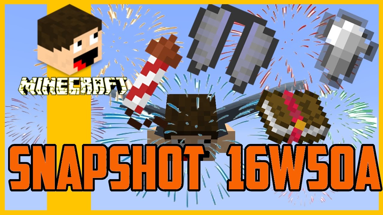 Minecraft - Snapshot 16w50a - Novo Encantamento e Boost com foguetes ...