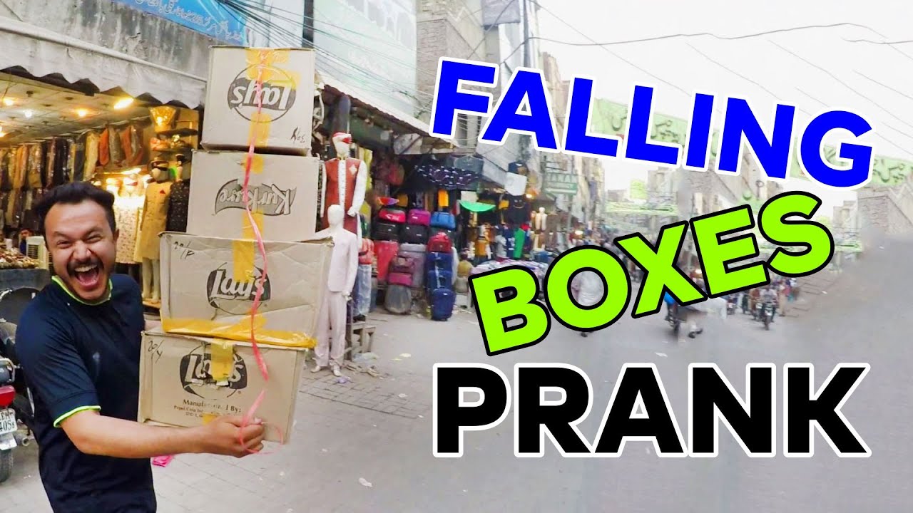 Craziest Reactions on Falling Boxes Prank in Pakistan | On The Spot Pk ...