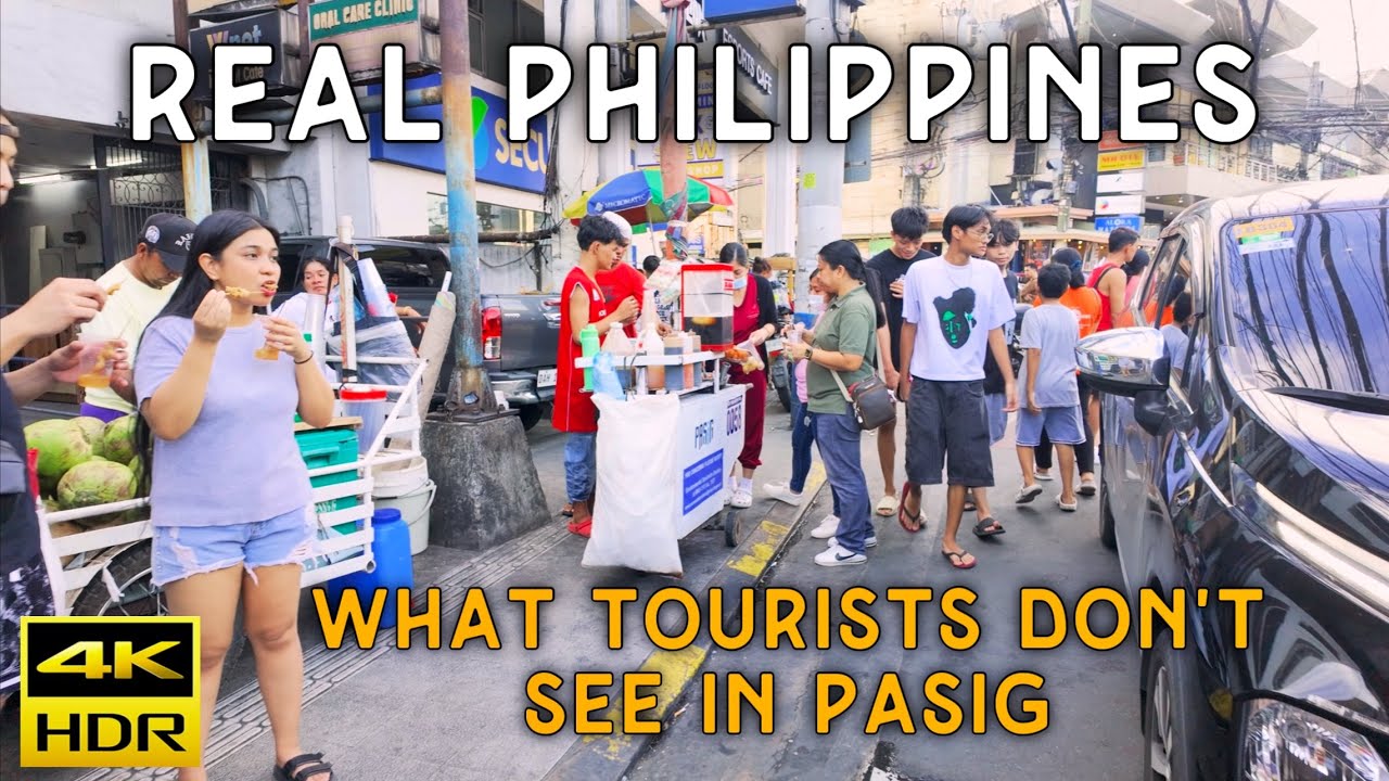 Hidden Life in Pasig 🇵🇭 | Eye-Opening Walking Tour in 4K HDR You Need ...