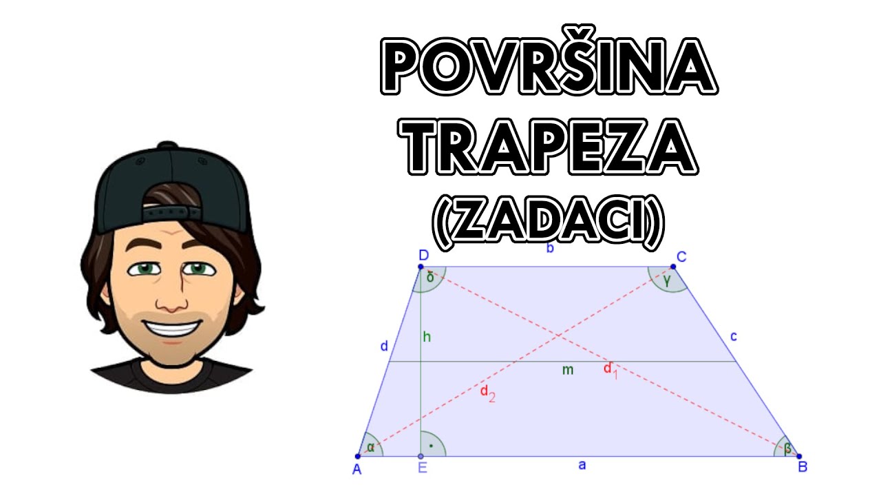 POVRŠINA TRAPEZA (ZADACI) - YouTube