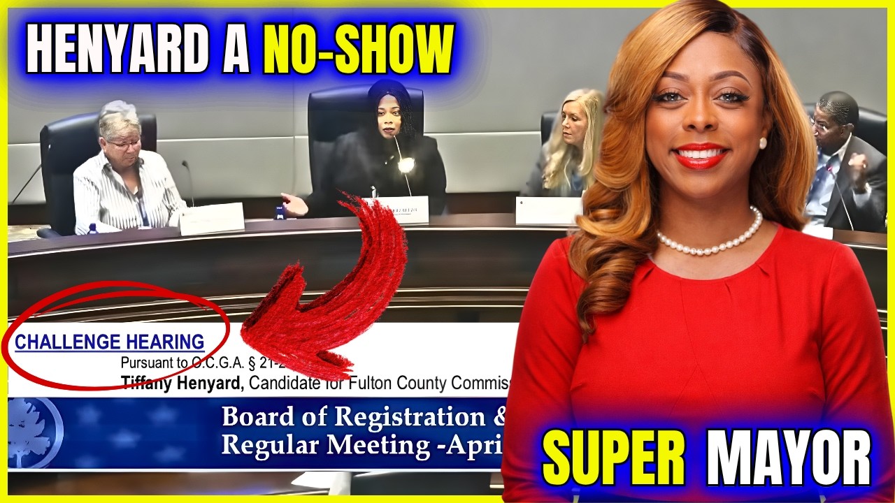 SUPER MAYOR Tiffany Henyard Fulton County Hearing Chaos - YouTube