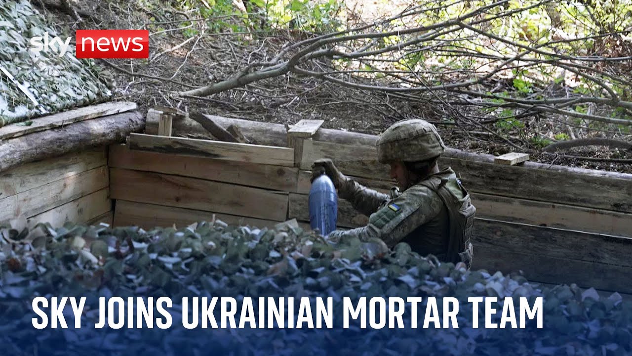 Sky News joins Ukrainian mortar team firing into Russia | Ukraine War ...