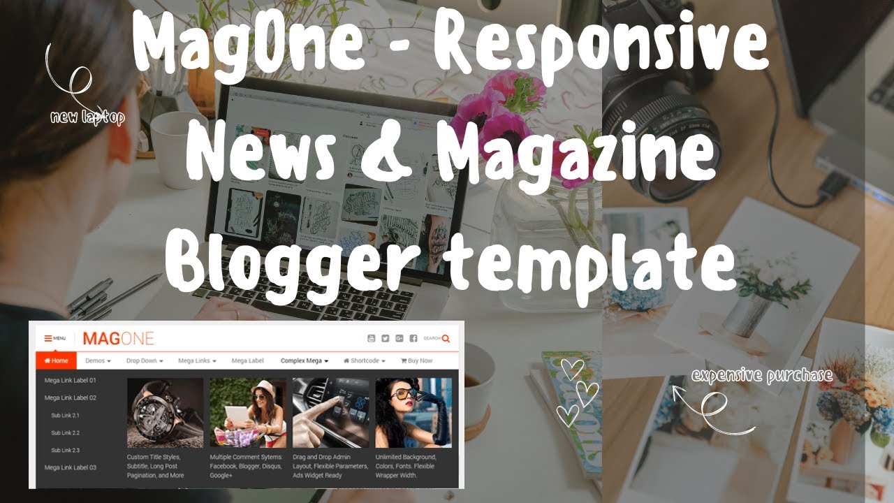 Magone - Responsive News & Magazine Blogger template - YouTube