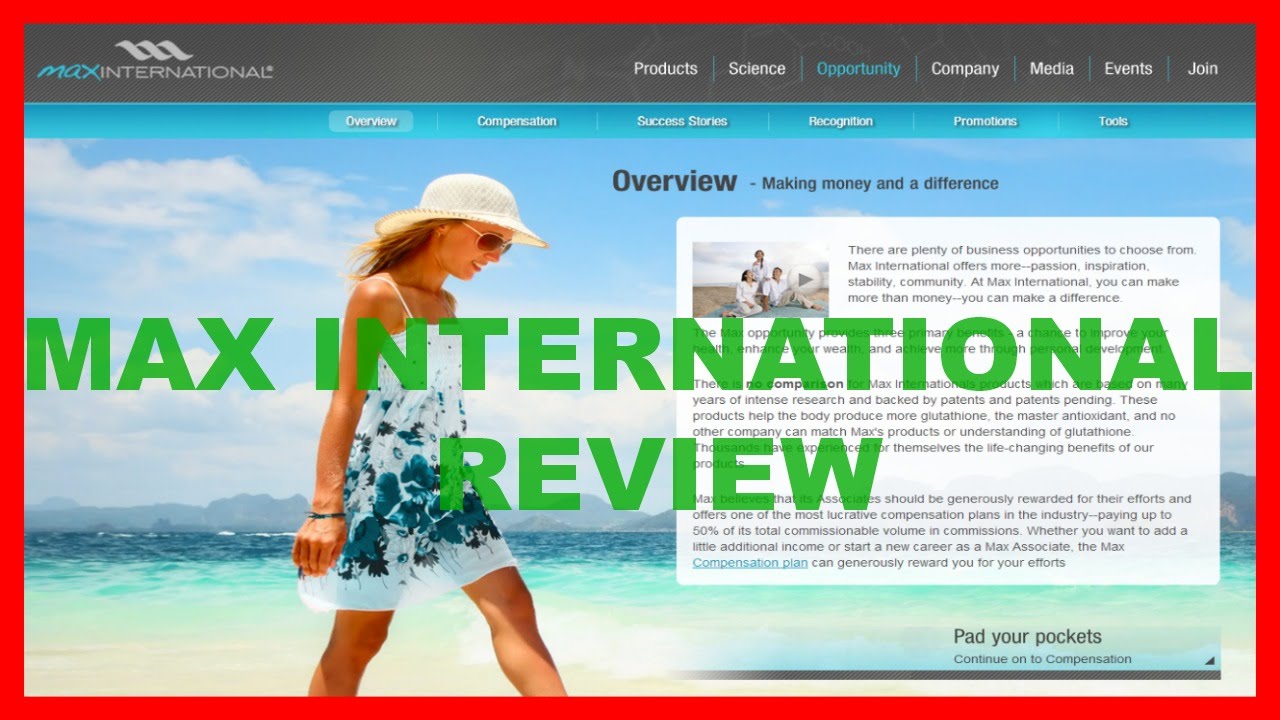 Max International Review - How To Grow A Successful Max International ...