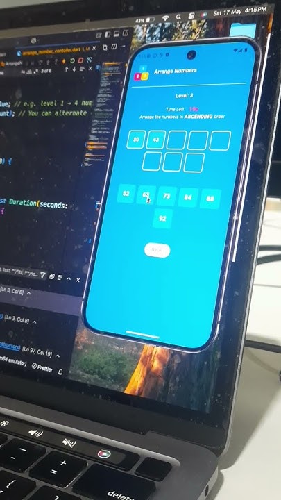 building side project - Flutter game arrange the numbers - YouTube