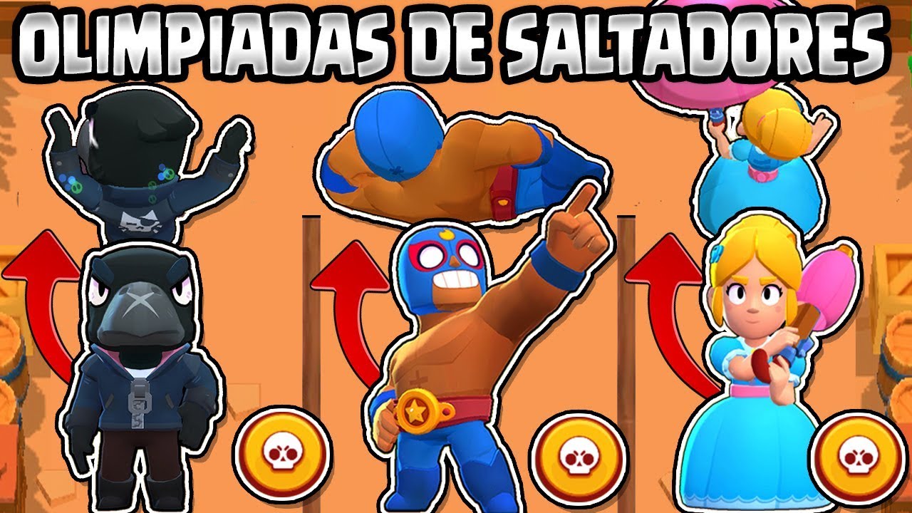 👆 OLIMPIADAS de SALTADORES | CROW VS EL PRIMO VS PIPER | BRAWL STARS ...