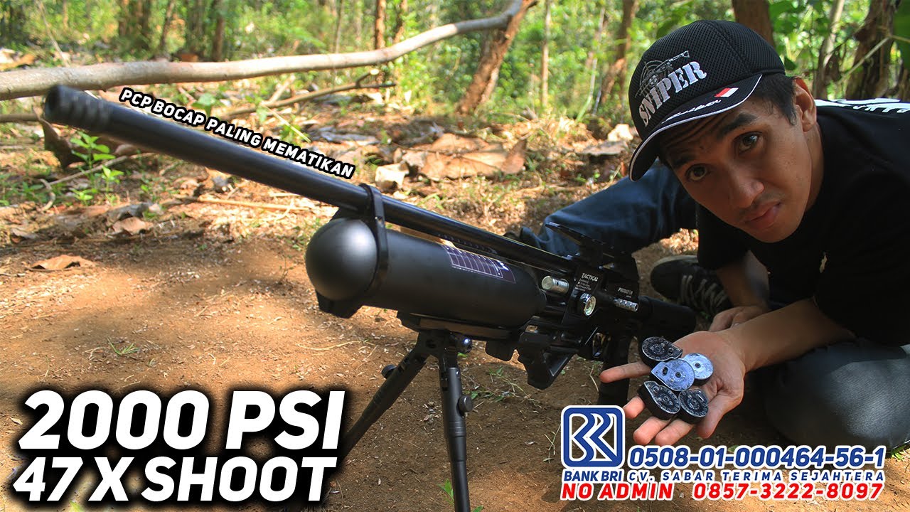 Senapan angin PCP BOCAP PREDATOR 500CC tekanan angin 2000 psi bisa 47 ...