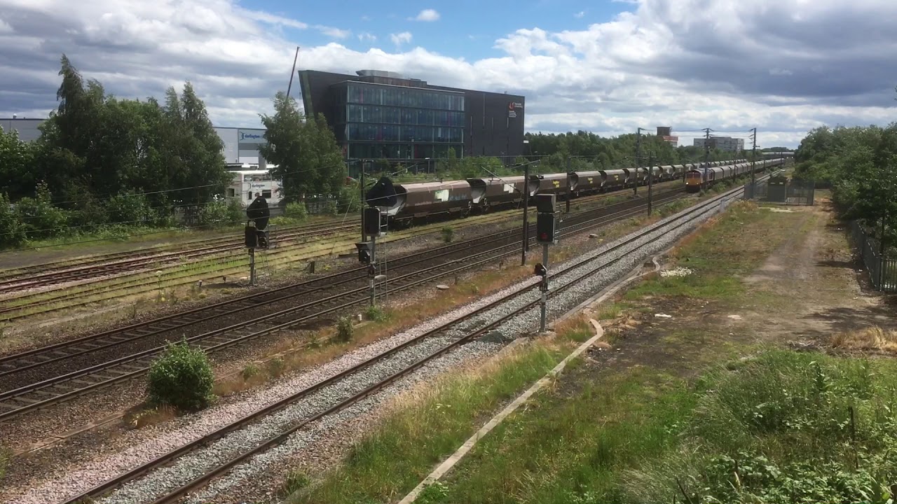 66764 at Darlington heading back to Tyne Coal Terminal cancelled 6H70 ...