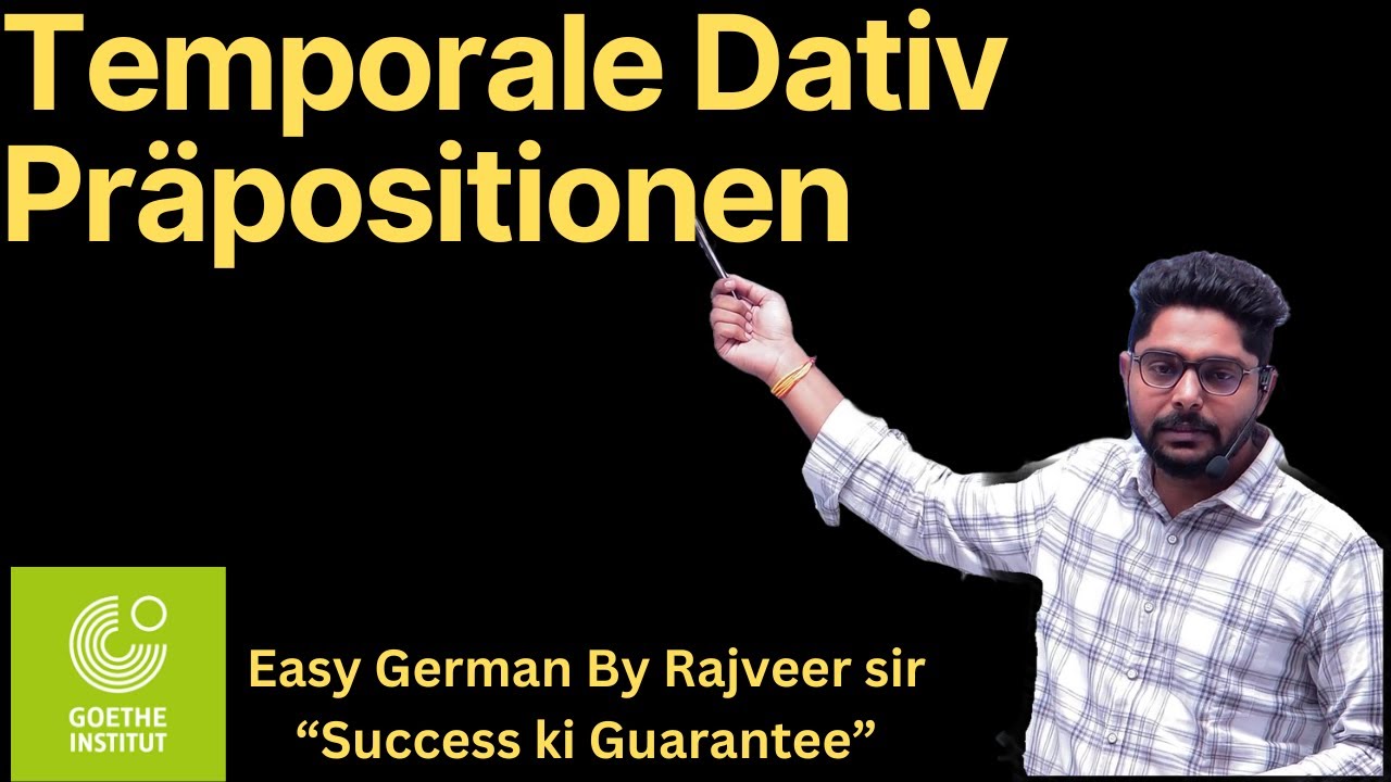 Temporale Dativ-Präpositionen | Prepositions in German - YouTube