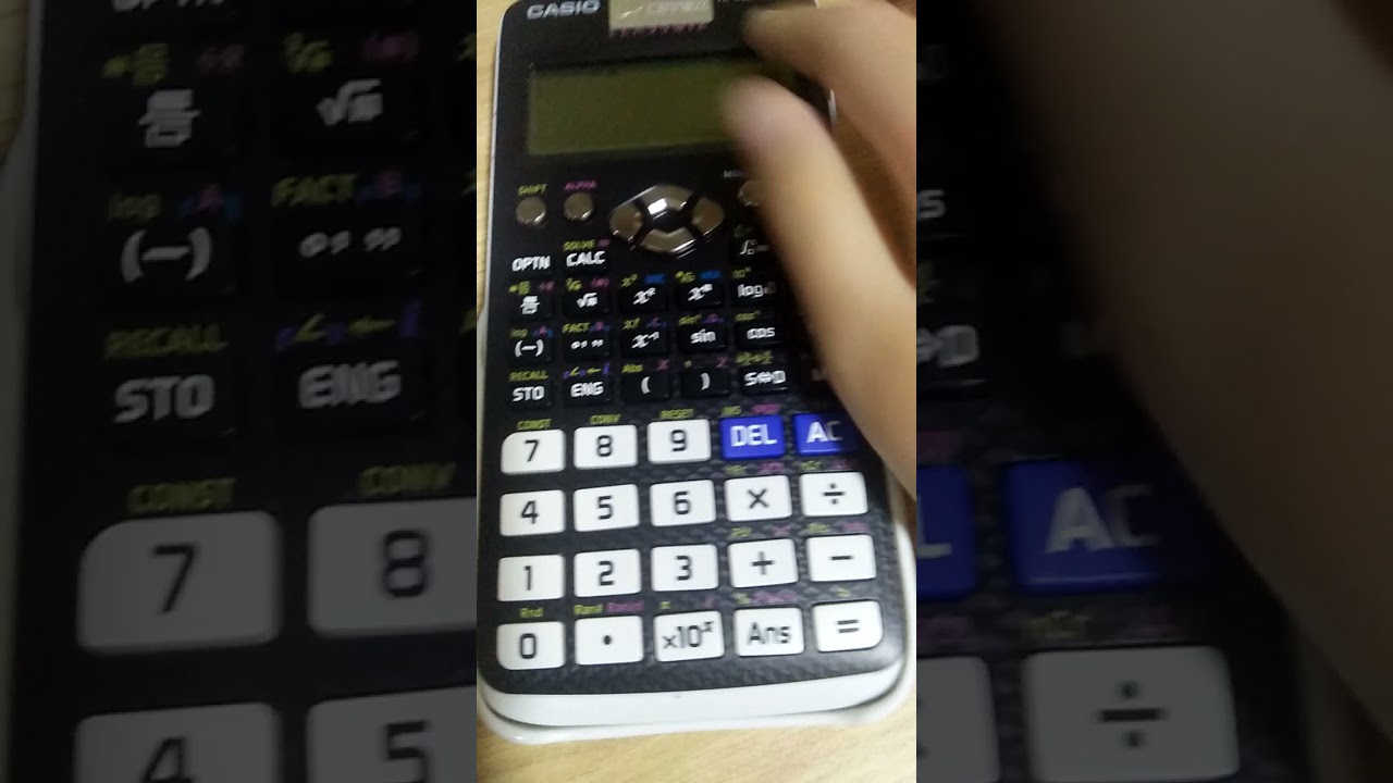 Hướng dẫn kiểm tra pin trên máy tính casio fx 580vnx - YouTube