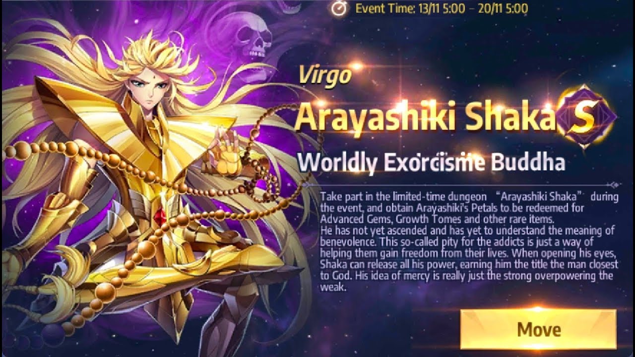 Arayashiki Shaka Worldly Exöorcisme Buddha Event - Saint Seiya ...