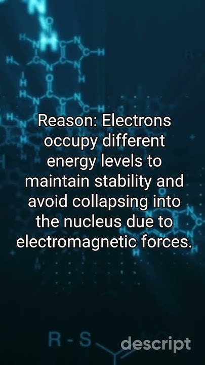 # Do you know why Electrons orbit the nucleus in specific energy levels ...