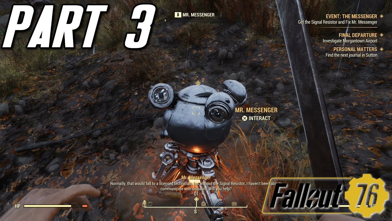 Mr. Messenger - Part 3 - Let's Play Fallout 76 w/ The Xcon - YouTube