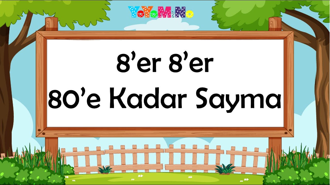 8'er 8'er 80'e Kadar Ritmik Sayma | İleriye Doğru Sayma | Ritmik ...