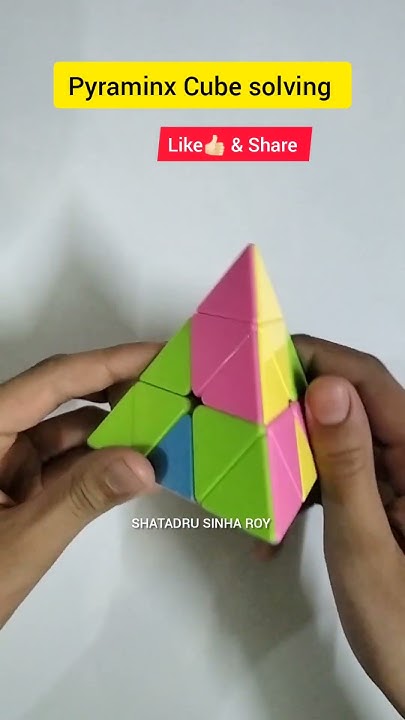 Pyraminx Cube Solving #shorts SHATADRU SINHA ROY - YouTube