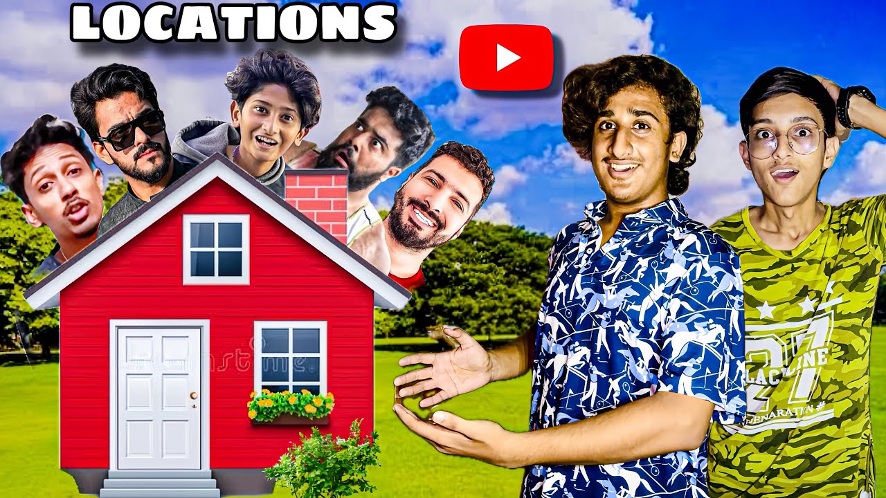 BIGGEST YOUTUBERS HOME LOCATION REVEALS.😨|| BIGGEST YOUTUBERS LOCATION ...