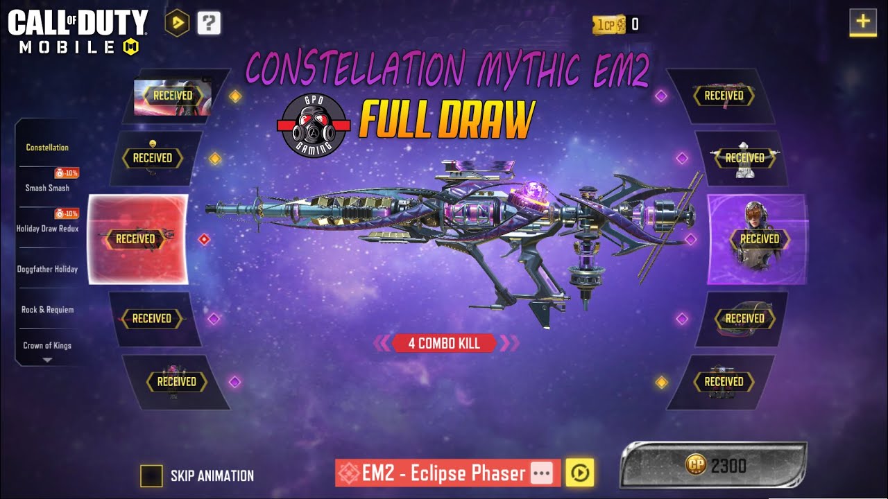 Buying Constellation Mythic EM2 Full Draw | Call of Duty Mobile GPD ...