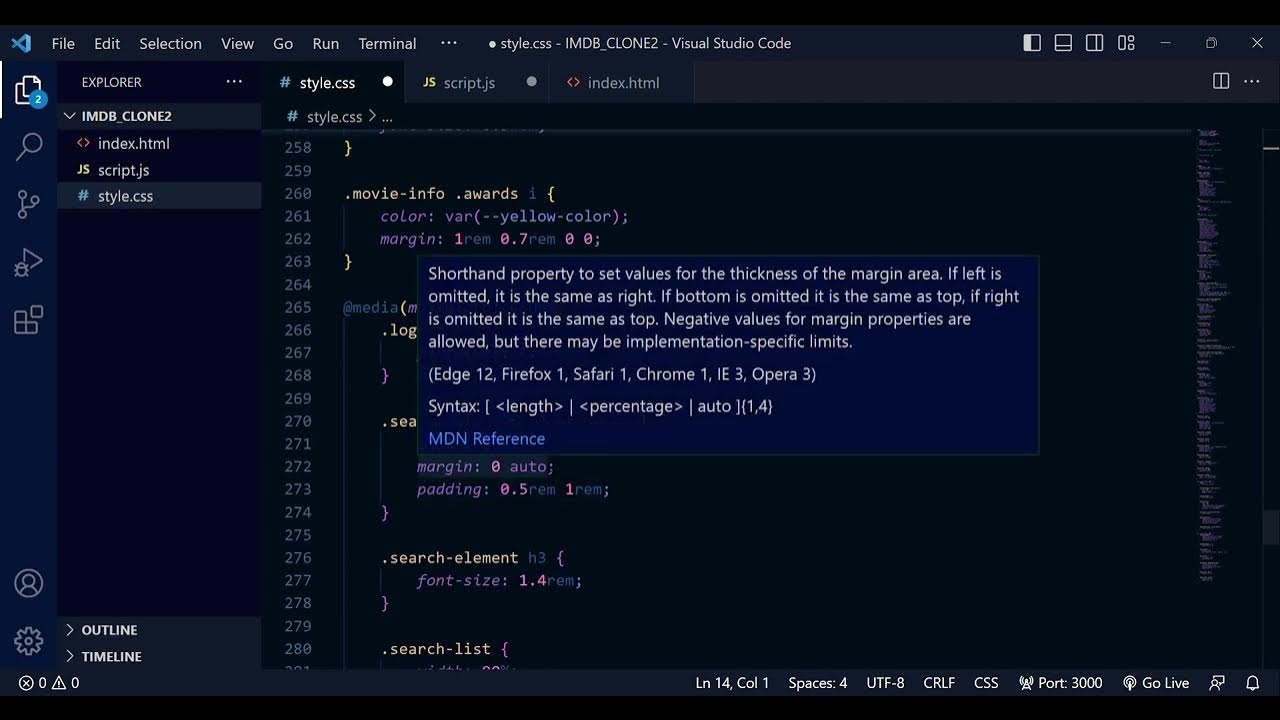 IMBD Clone Coding Ninja Project - YouTube
