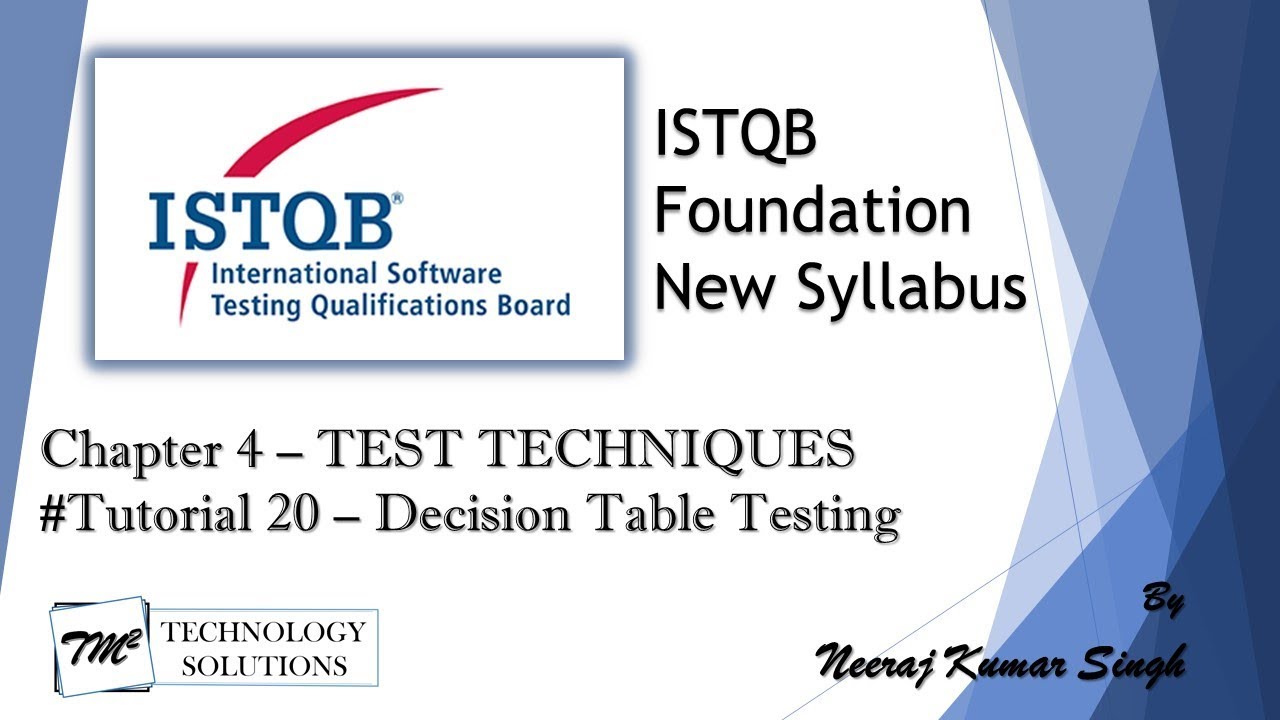 ISTQB Foundation Level | 4.2.3 Decision Table Testing | Black Box ...