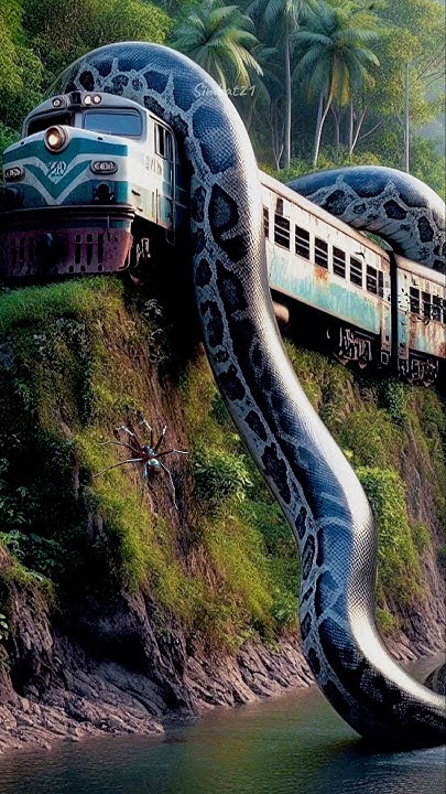 Nature Scenery | Amazon Travel Discovery √ Train vs Python #shorts # ...