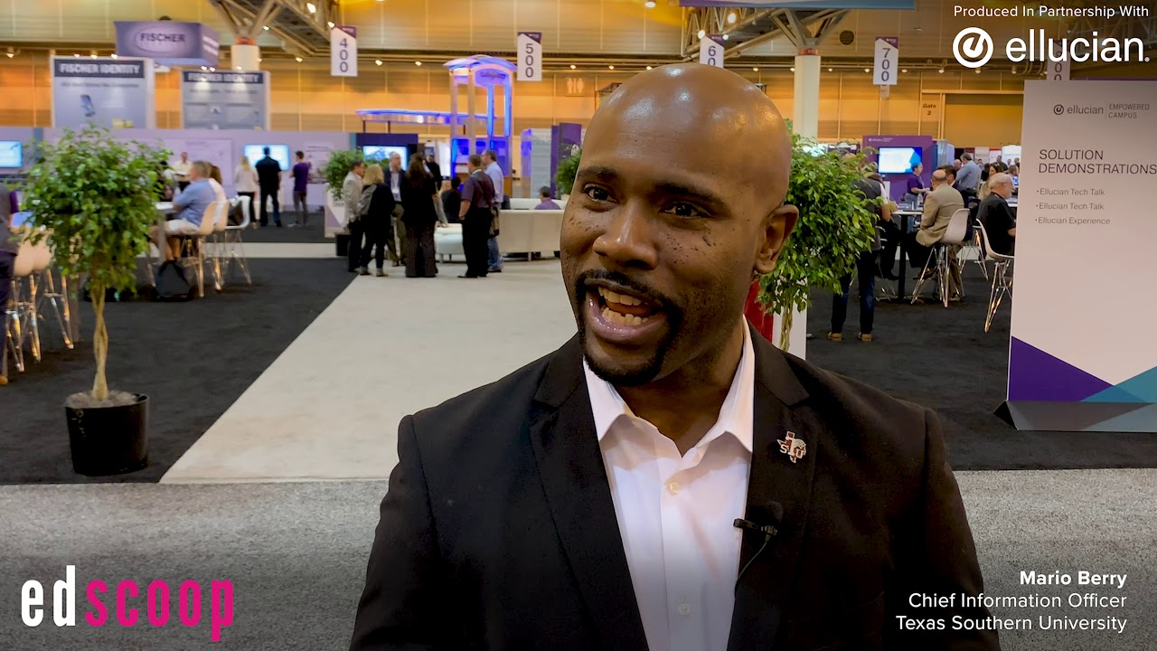 Ellucian Live 2019: Texas Southern CIO Mario Berry (Pt. 1) - YouTube