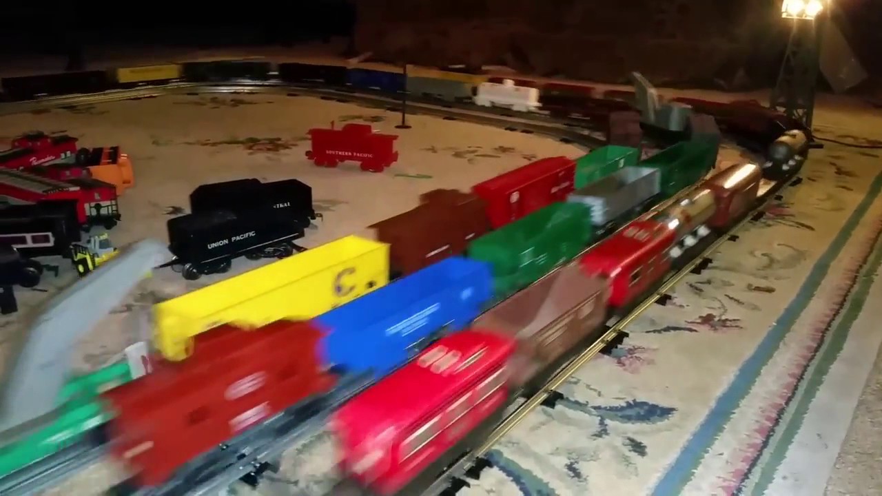 marx new menards track floor layout - YouTube