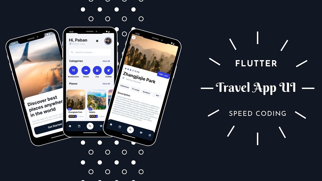 Travel App | Flutter UI | Speed Coding - YouTube