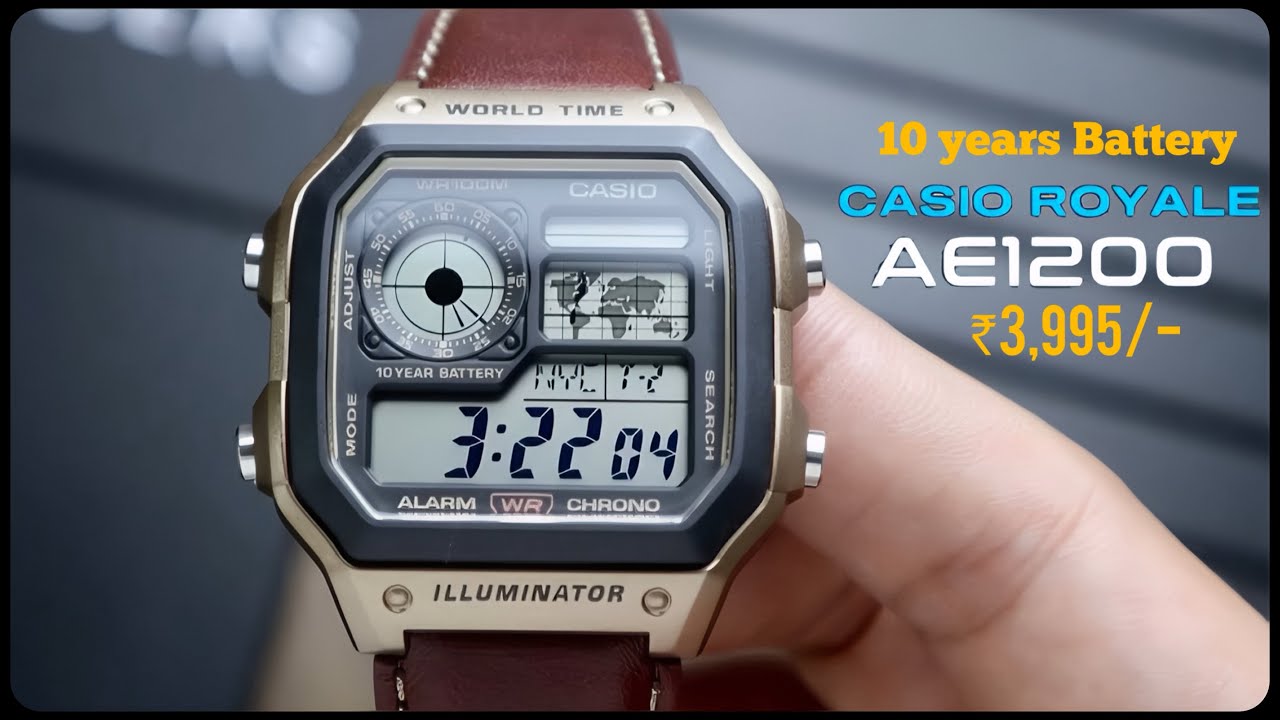Casio Royale AE1200 WH | James Bond Watch | World Time Review ...