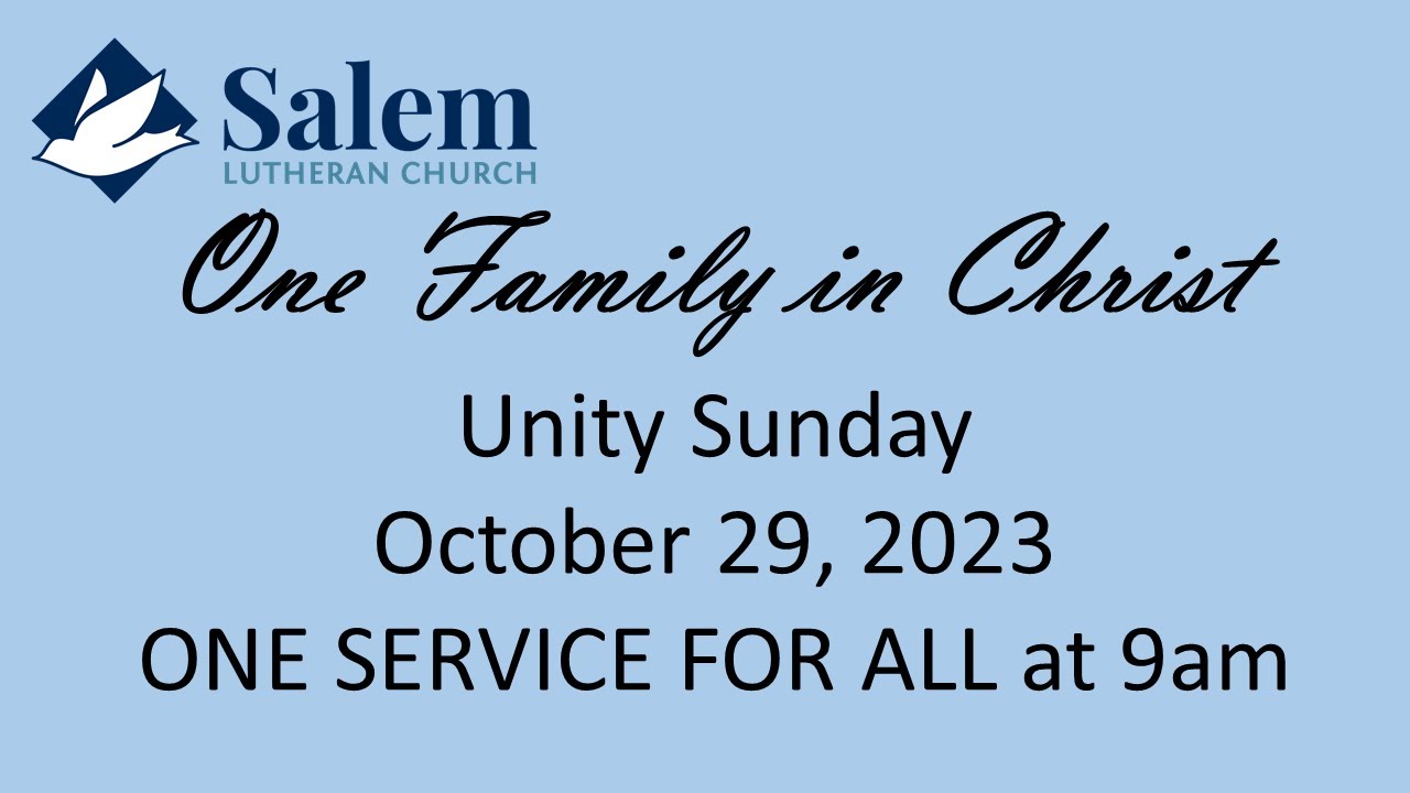 Worship on Reformation Sunday - October 29, 2023 - YouTube