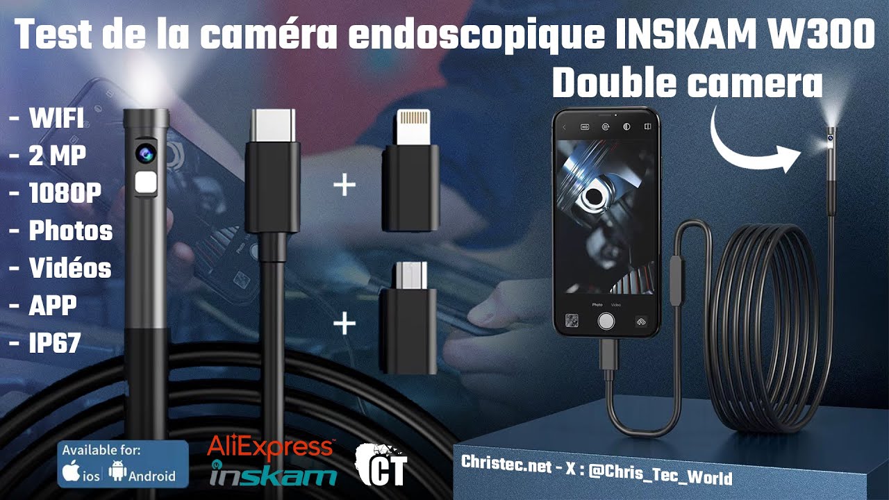 INSKAM W300 : La caméra endoscopique ultime pour smartphone à seulement ...