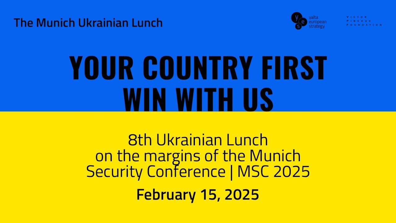 8th Ukrainian Lunch on the Margins of the Munich Security Conference – livestream - YouTube