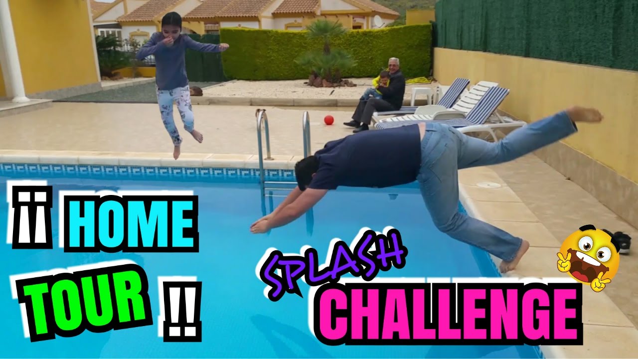 HOME TOUR!! SPLASH CHALLANGE - YouTube