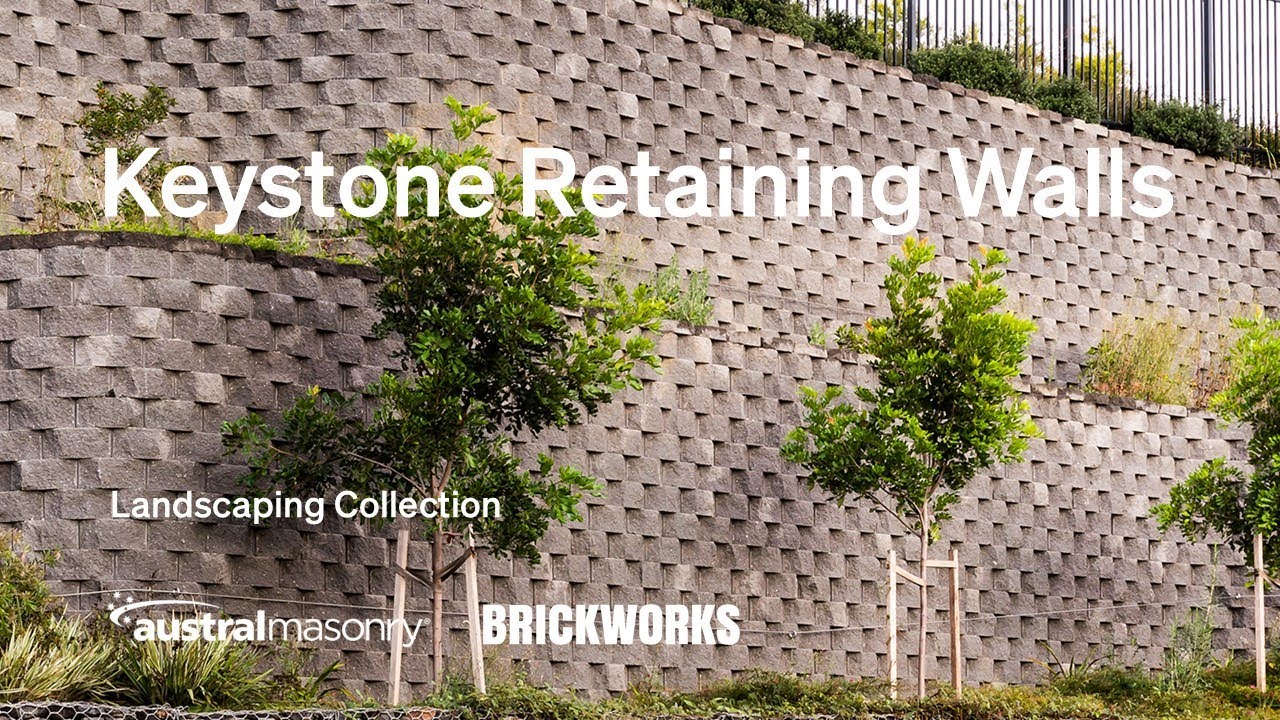Keystone Retaining Walls from Austral Masonry - YouTube