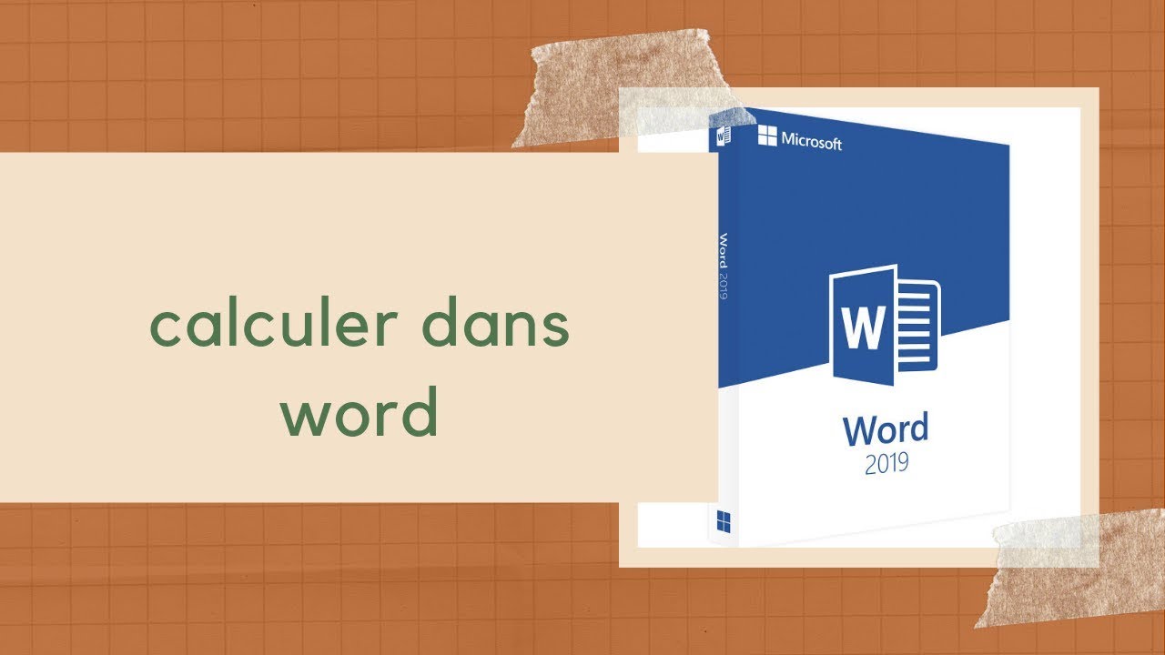 comment calculer dans Word (utiliser le botton calculer) word 2019 ...