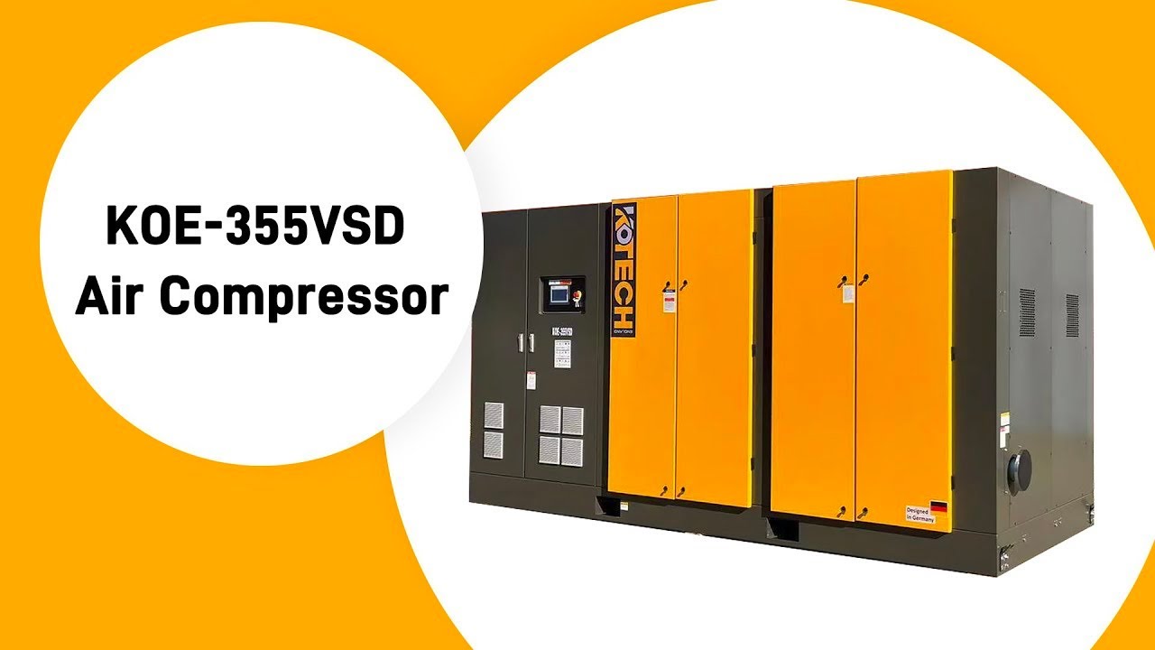 KOTECH KOE-355VSD Air Compressor | Energy Saving Air Compressor | Air ...